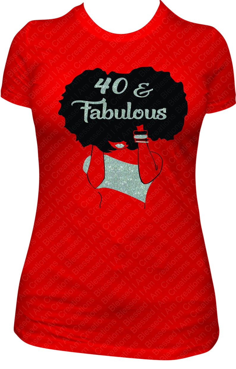 40 and Fabulous Shirt Bling Shirt 40th Birthday Shirt - Etsy
