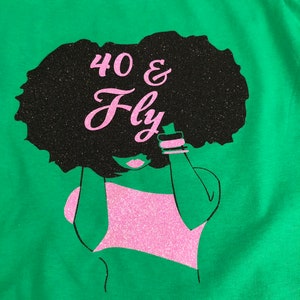 40 and Fly Birthday Shirt Forty Birthday Shirt Birthday Shirt Women B ...