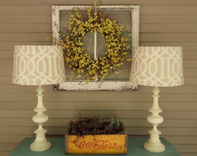 Set of 2 Table Lamps off White Table Lamps Accent Lighting - Etsy