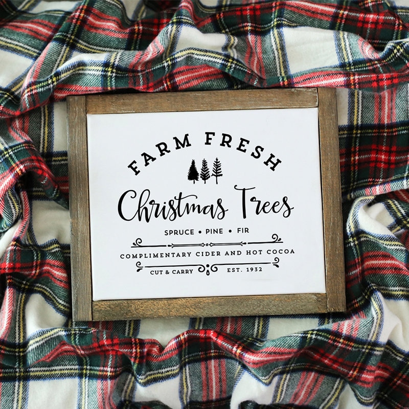 Farm Fresh Christmas Trees Printable, Christmas Design, Christmas ...