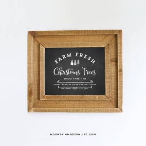 Farm Fresh Christmas Trees Printable, Christmas Design, Christmas ...