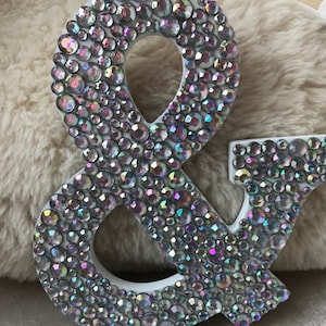 Customizable Rhinestone Wooden Ampersand - Etsy