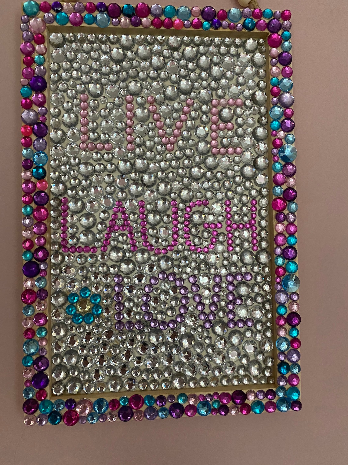 Rhinestone Inspirational Sign | Etsy