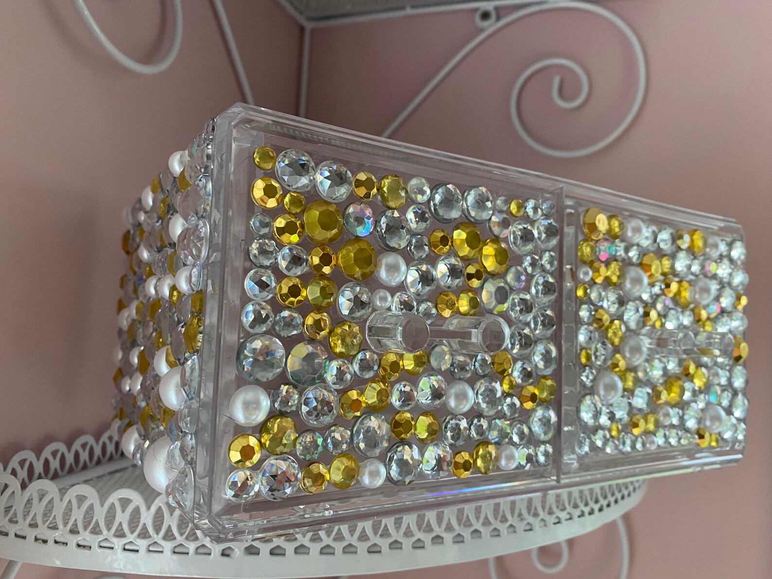 Customizable Rhinestone Makeup Organizer - Etsy