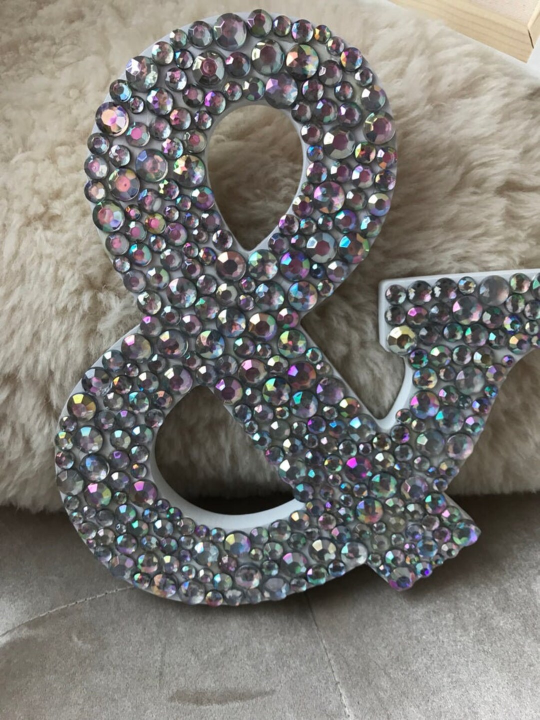 Customizable Rhinestone Wooden Ampersand - Etsy