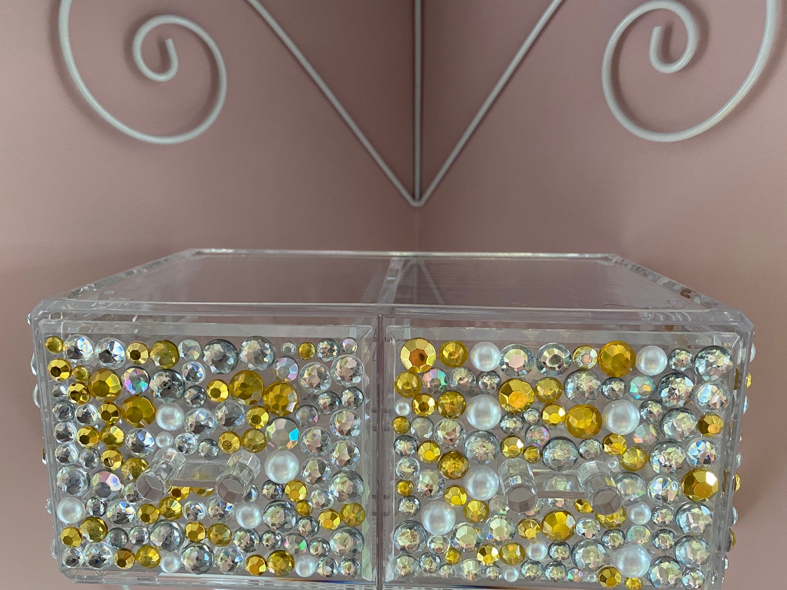 Customizable Rhinestone Makeup Organizer - Etsy