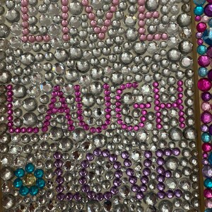 Rhinestone Inspirational Sign - Etsy
