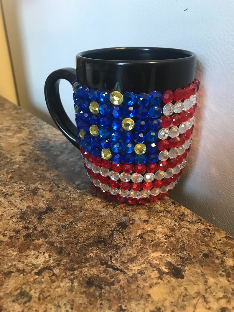 Customizable Rhinestone Coffee Mug - Etsy