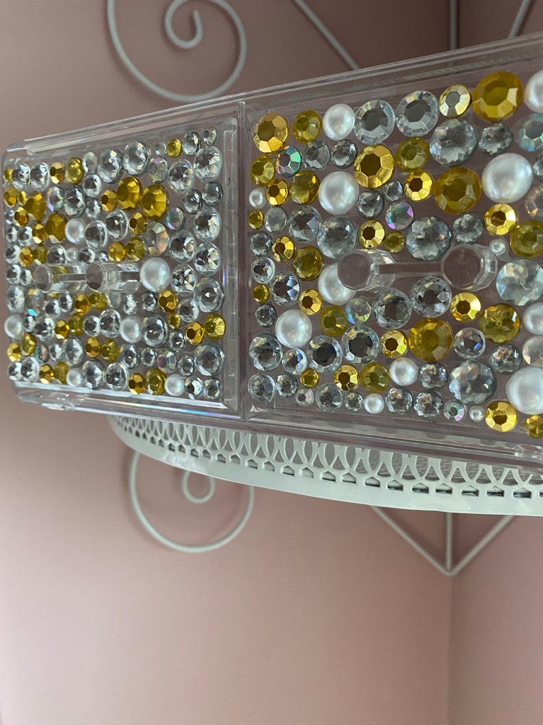 Customizable Rhinestone Makeup Organizer - Etsy