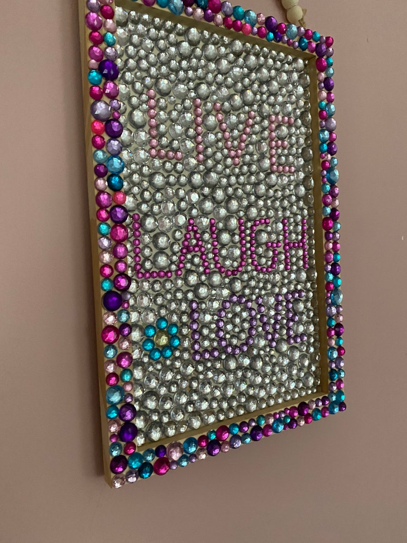 Rhinestone Inspirational Sign | Etsy