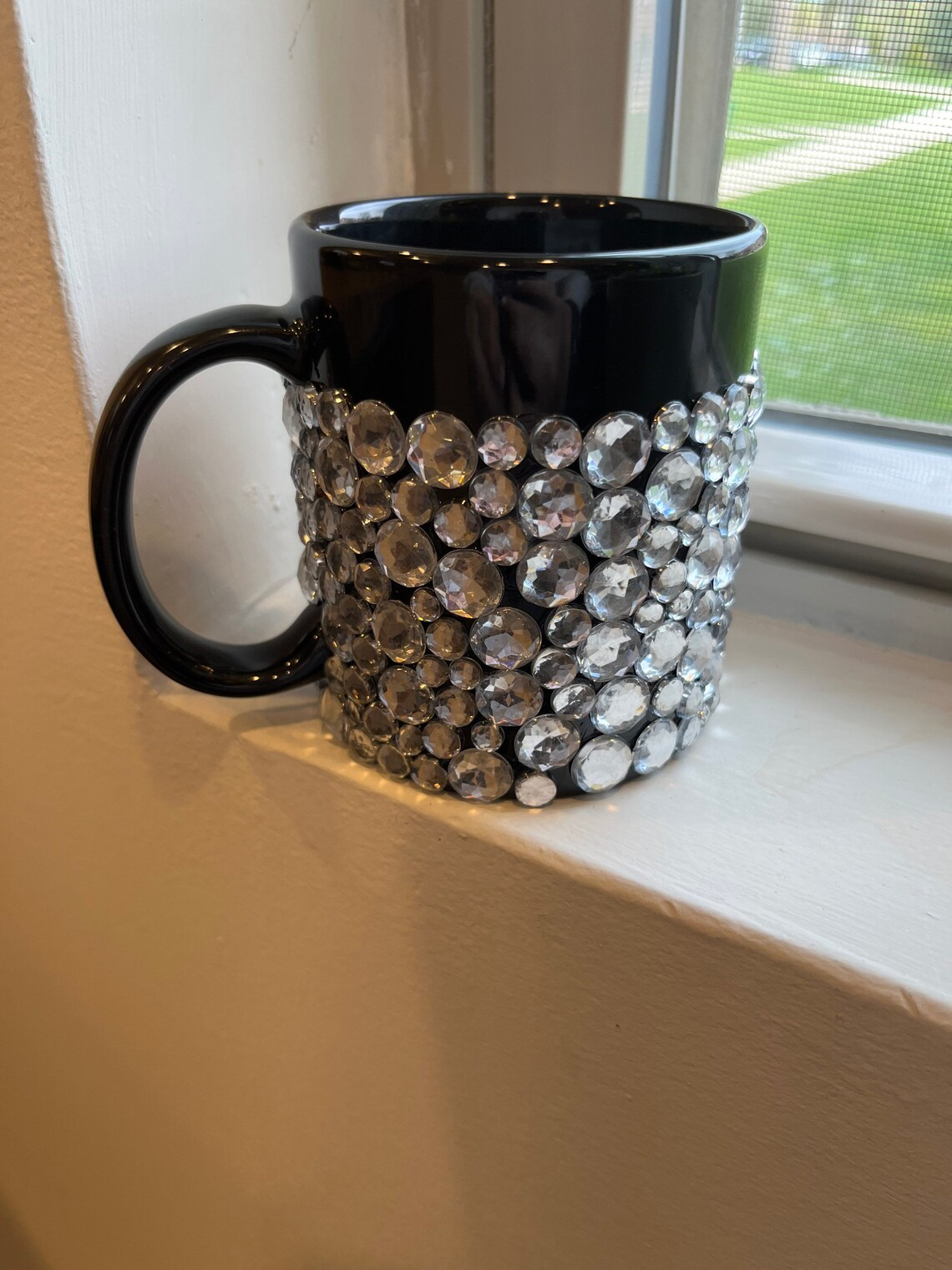 Customizable Rhinestone Coffee Mug - Etsy
