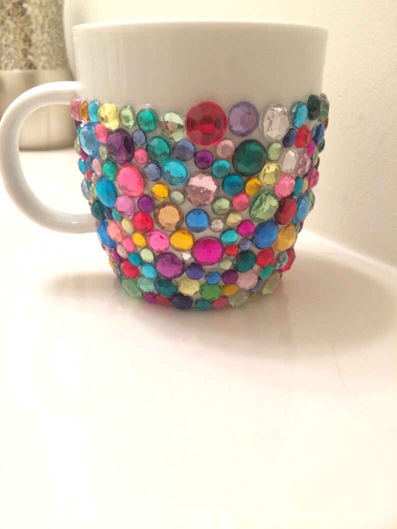 Customizable Rhinestone Coffee Mug - Etsy