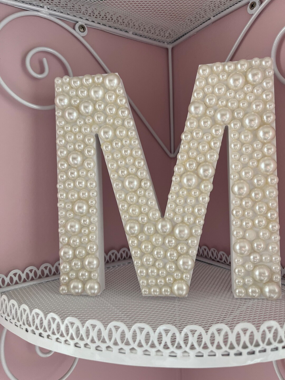 Customizable Pearl Embellished Letter - Etsy