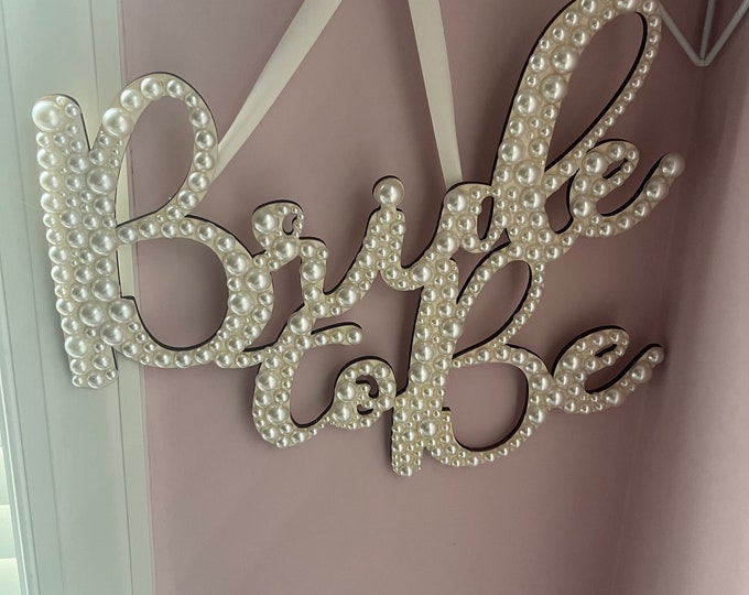 Customizable Bride to Be Pearl/rhinestone Sign - Etsy