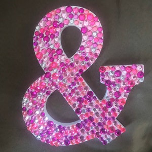Customizable Rhinestone Wooden Ampersand - Etsy