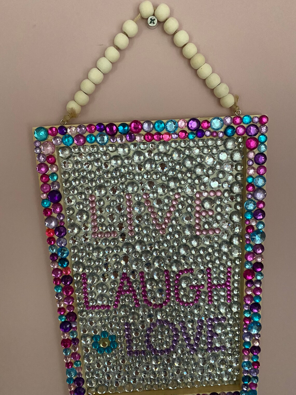 Rhinestone Inspirational Sign | Etsy