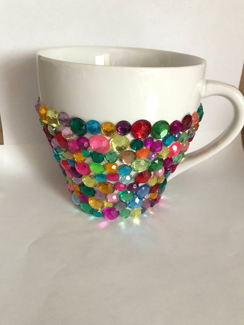 Customizable Rhinestone Coffee Mug - Etsy