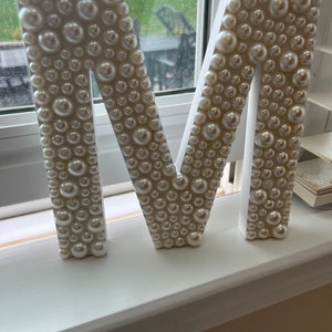 Customizable Pearl Embellished Letter - Etsy