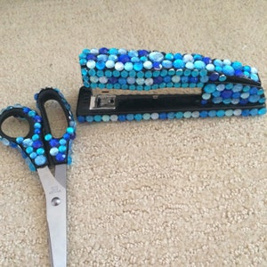 Customizable Rhinestone Desk Set - Etsy