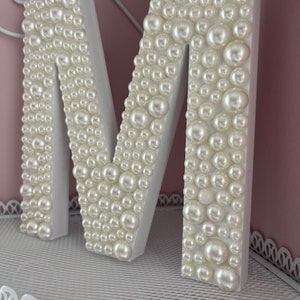 Customizable Pearl Embellished Letter - Etsy