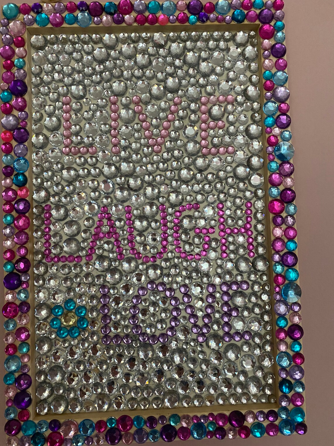 Rhinestone Inspirational Sign | Etsy