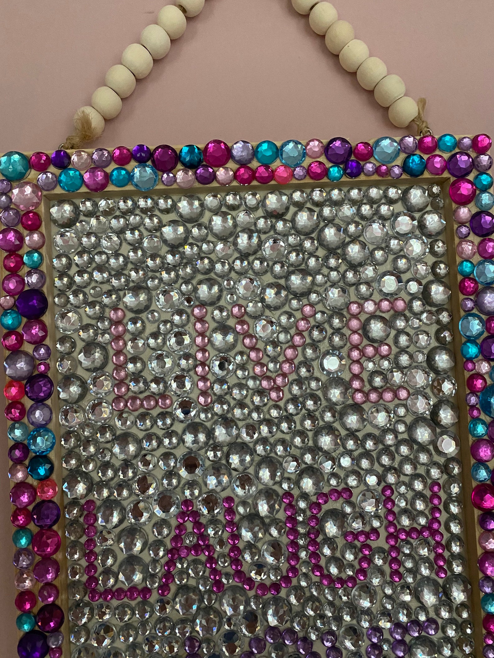 Rhinestone Inspirational Sign - Etsy