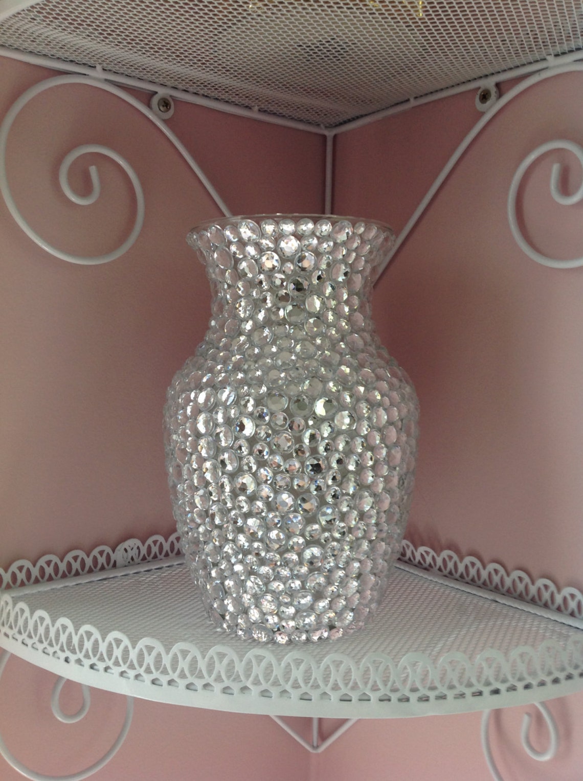 Glass Vase With Rhinestones Customizeable - Etsy