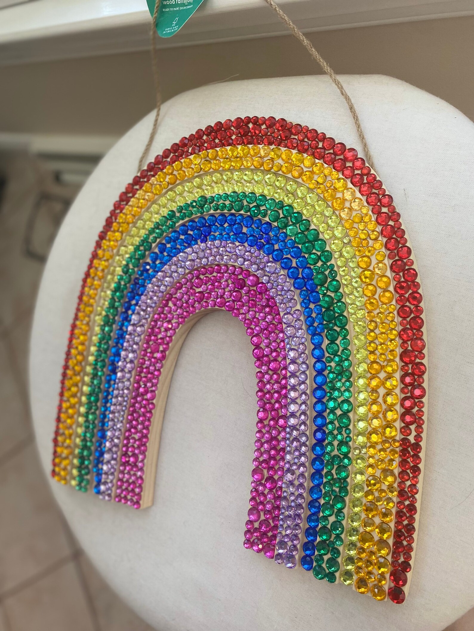 Wooden Rhinestone Rainbow - Etsy