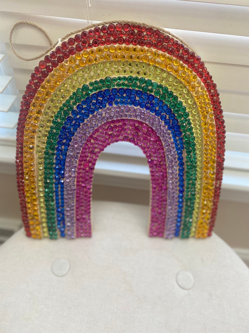 Wooden Rhinestone Rainbow - Etsy