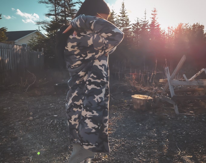 Womens Camo Shacket / Jacket W/sequin Lips - Etsy