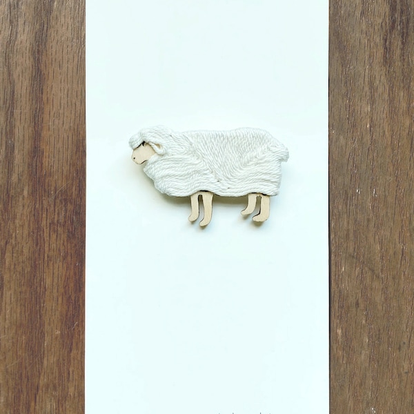 Sheep Brooch - Etsy