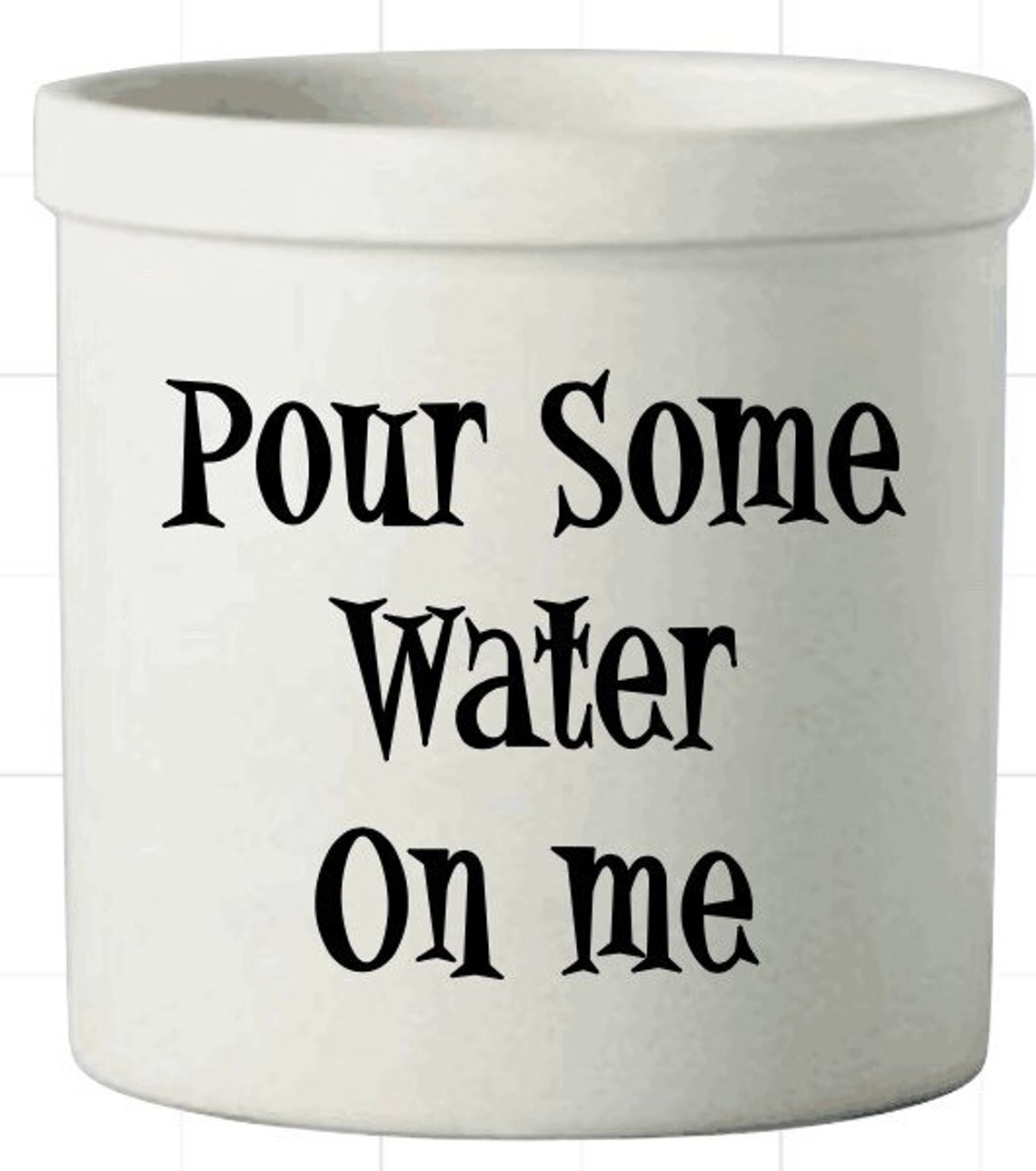 Pour Some Water on Me Flower Pot Vinyl Sticker Flower Pot Sticker ...