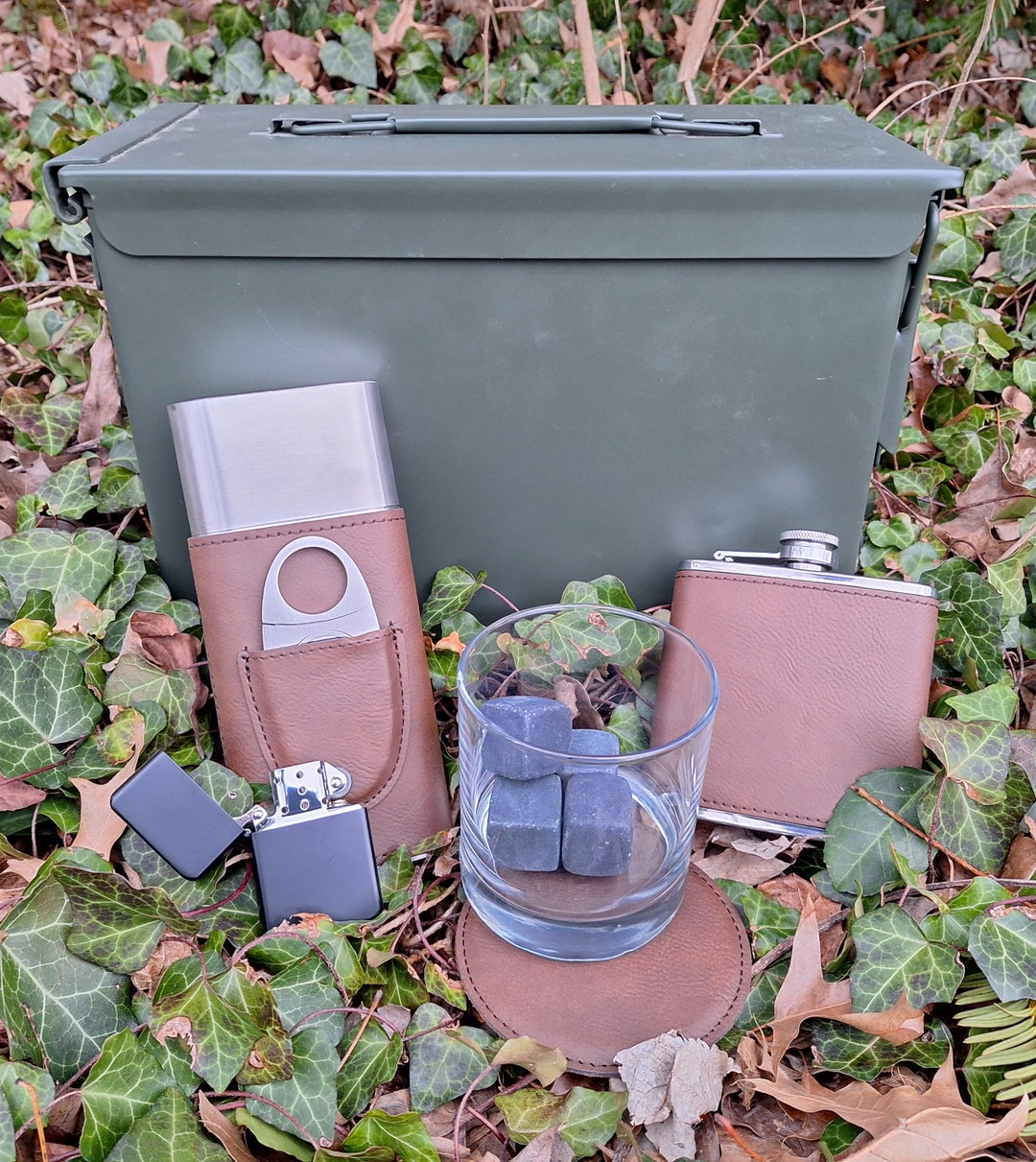 Tactical Bourbon and Cigar Kit, Bourbon and Cigar Bar To-go, Father's ...