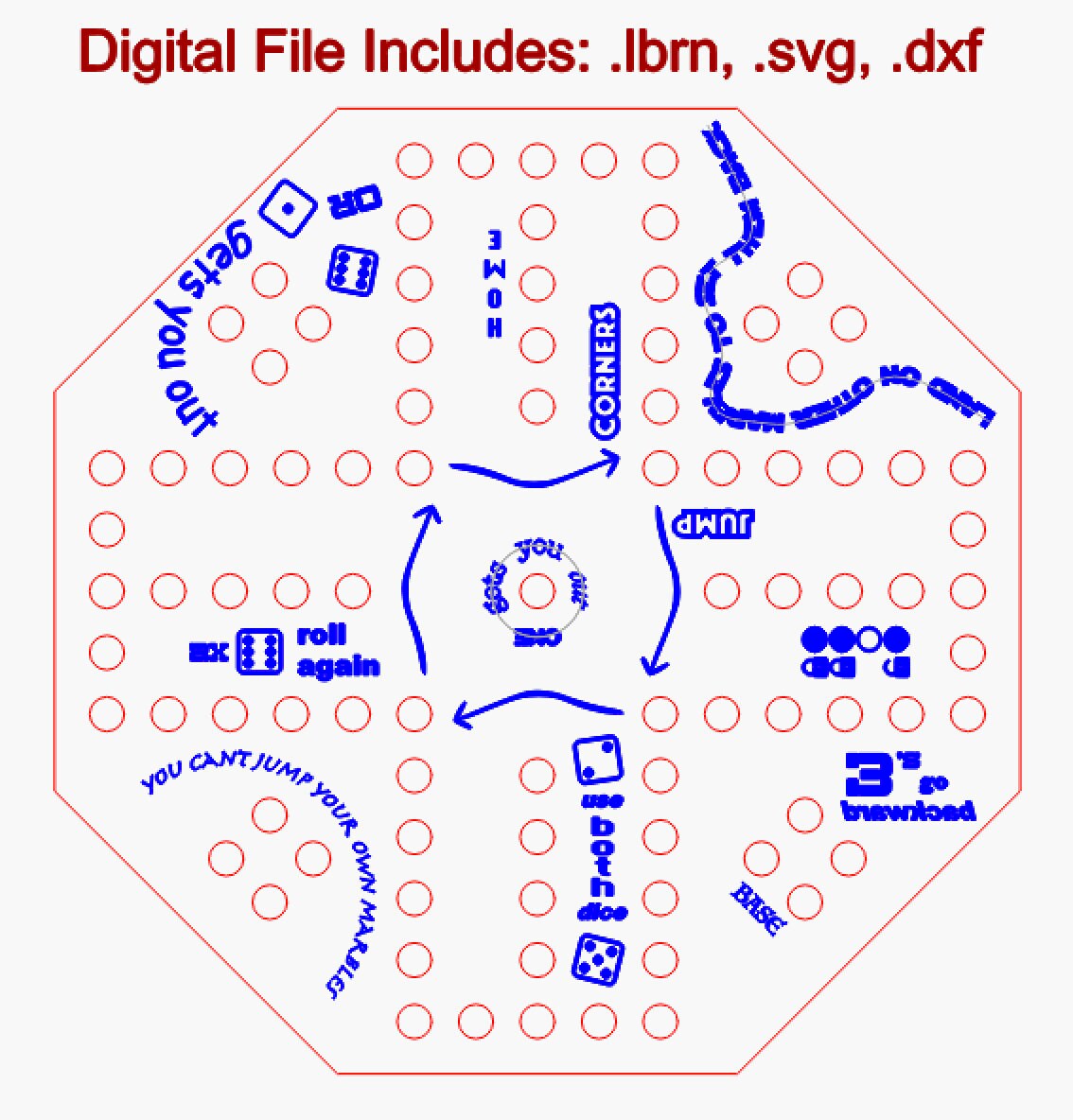 Marble Mayhem Board Game, Laser Cutter, Digital Download, .svg, .dxf ...