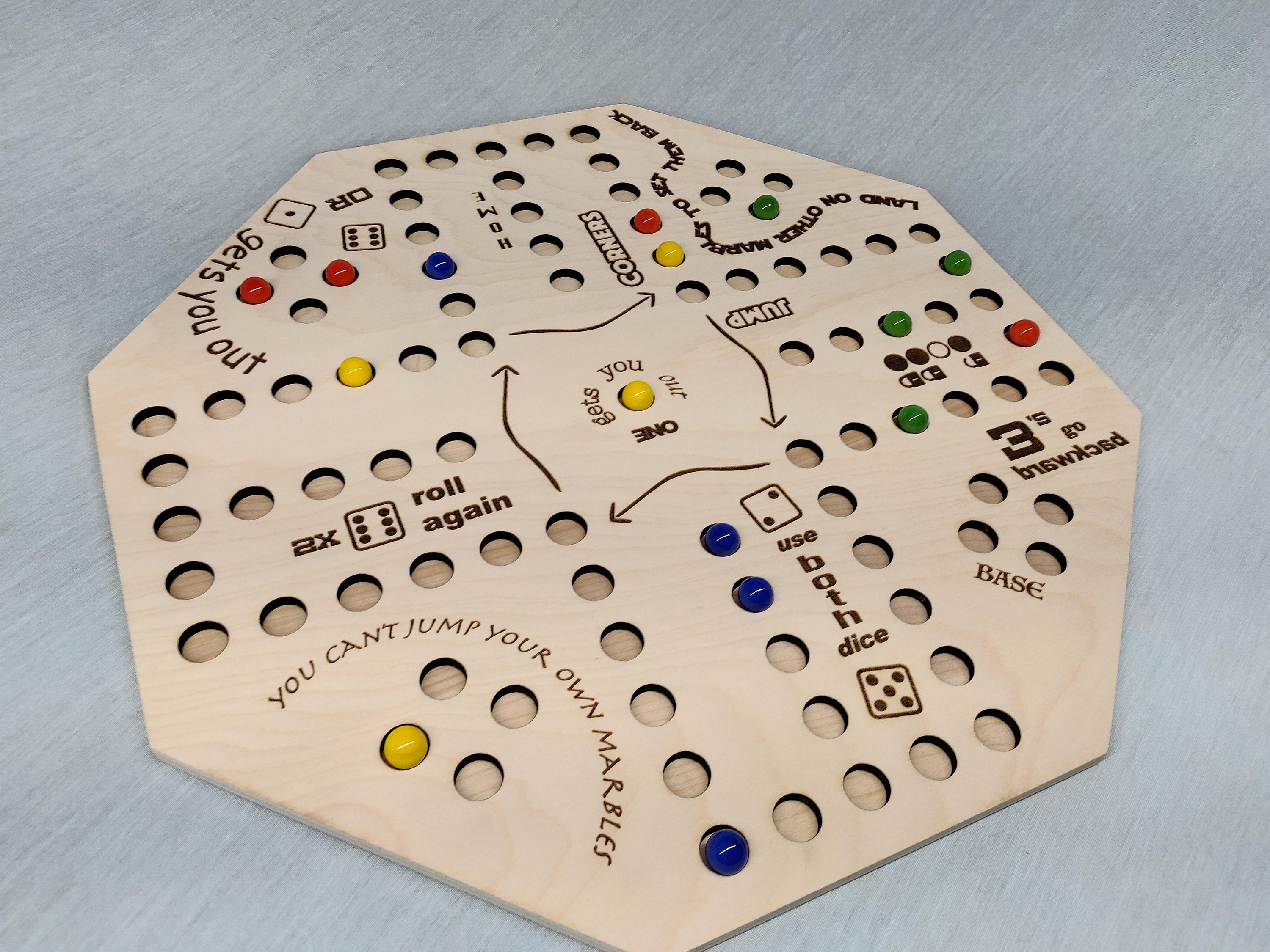 Marble Mayhem Board Game, Laser Cutter, Digital Download, .svg, .dxf ...