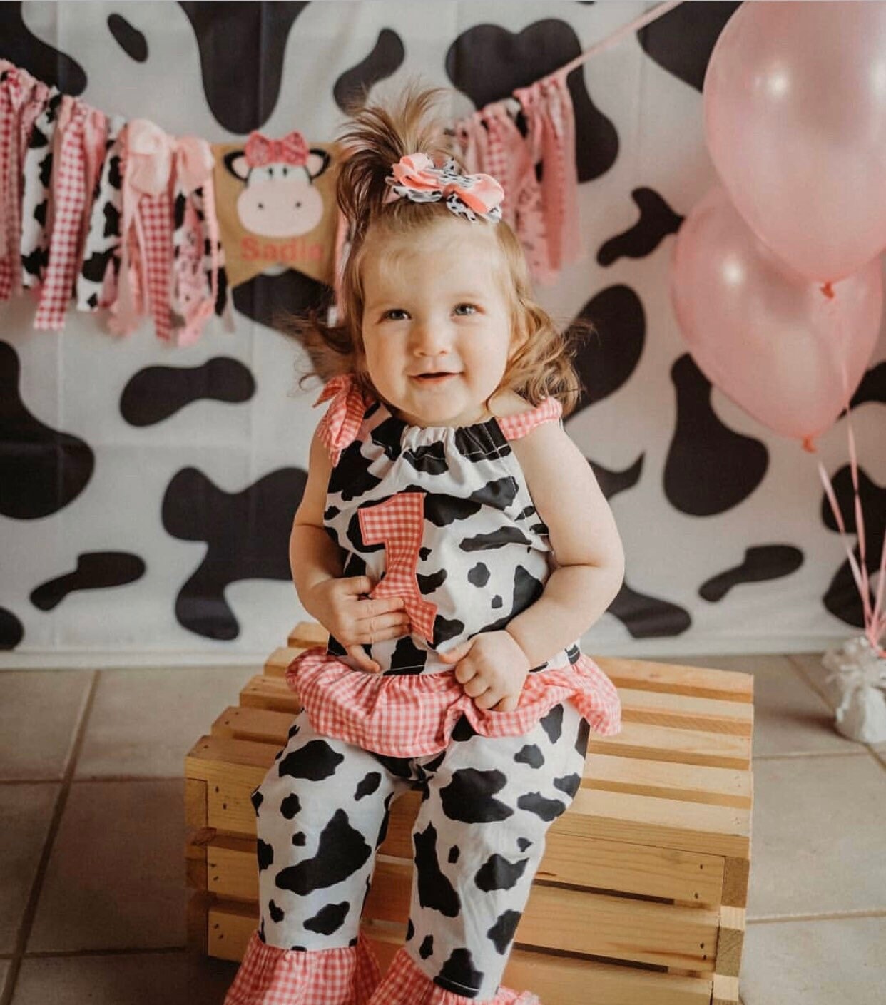 Cow High Chair Banner, Cow Print, Farm Animal Banner, Barnyard Banner ...