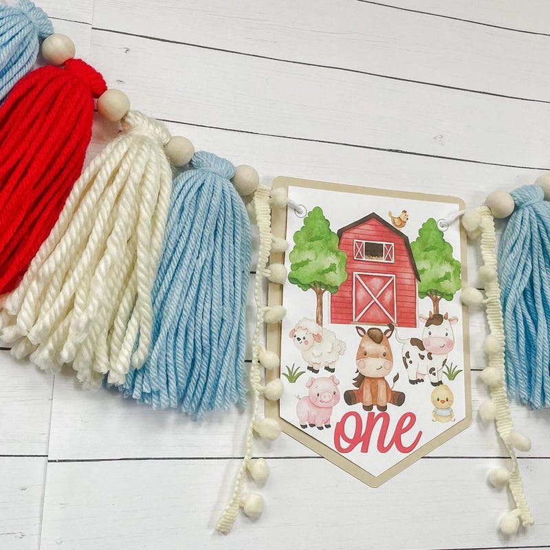 Farm Birthday Banner - Etsy
