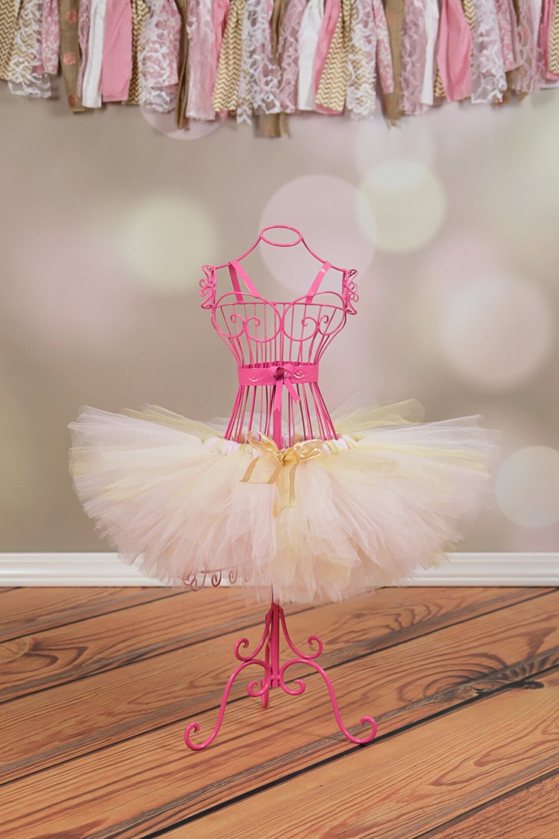 1st Birthday Tutu / Light Pink and Gold Tutu / Princess Tutu - Etsy