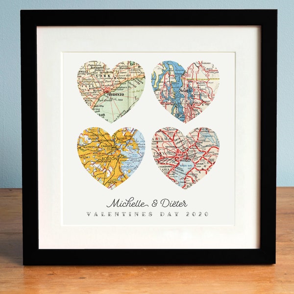 Romantic Map - Etsy