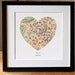 Paris Map, Vintage Map of Paris, Heart Map, France Map Print, Paris Art ...