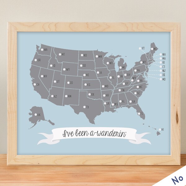 Customizable Usa Map - Etsy