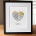 Cincinnati Ohio Heart Map Print Ohio Art Print Custom City - Etsy