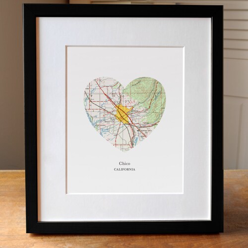 Chico California State Skyline Art Print Poster CA - Etsy