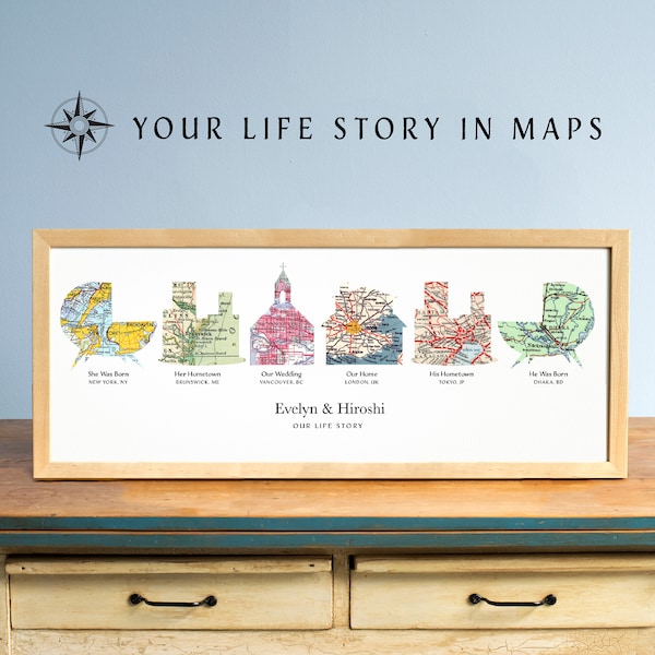 Personalized Map Art - Etsy
