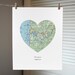 Newport Oregon Heart Map Print, Oregon Map Art, Newport City Print ...
