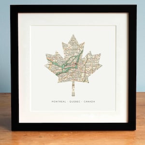 Canada Maple Leaf Map - Map of Montreal, Montreal Quebec Map, Maple ...