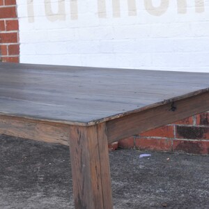 Reclaimed Farmhouse Table With Grey Stain - Etsy