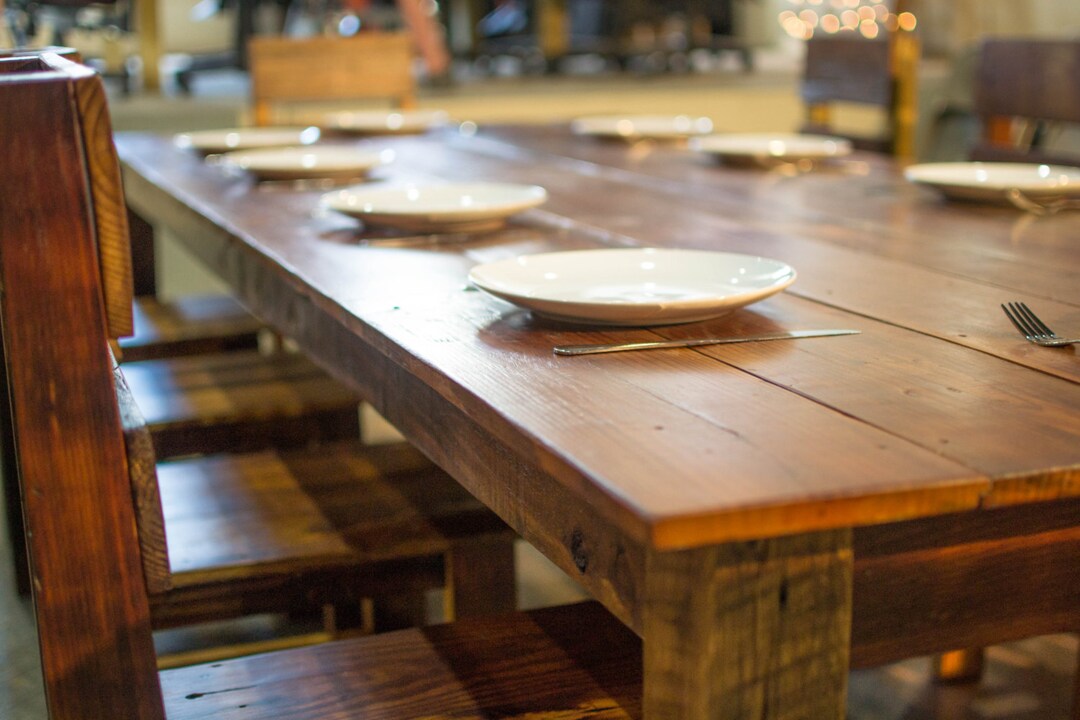 Reclaimed Farm House Table Set With Chairs - Etsy