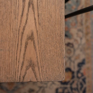 Oak Parson Table | Square Legs | Farmtable | Solid Oak | Custom Made to ...