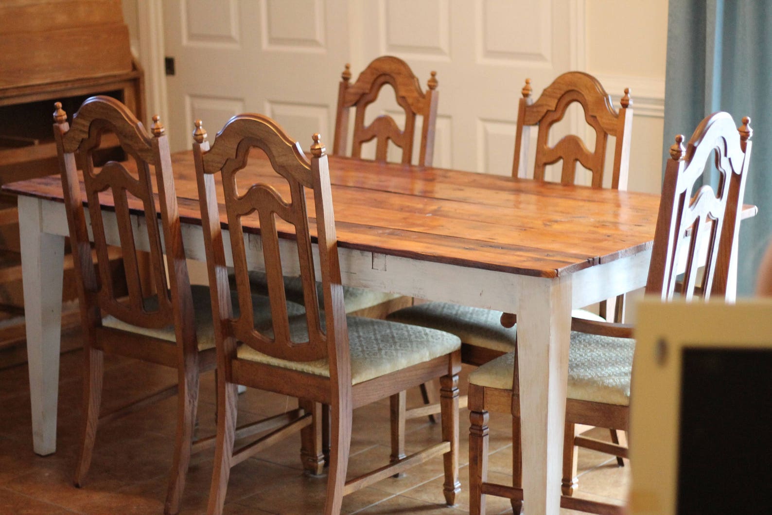 White Wash Farm House Table - Etsy